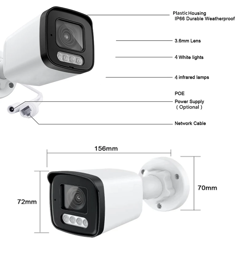 Project Poe Camera 2k 4mp Cctv Ip Camera Video Surveillance Systems Poe ...
