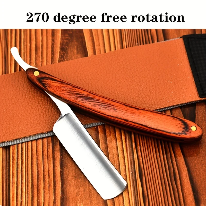 Professional Manual Shaver Straight Edge Stainless Steel Sharp Barber ...