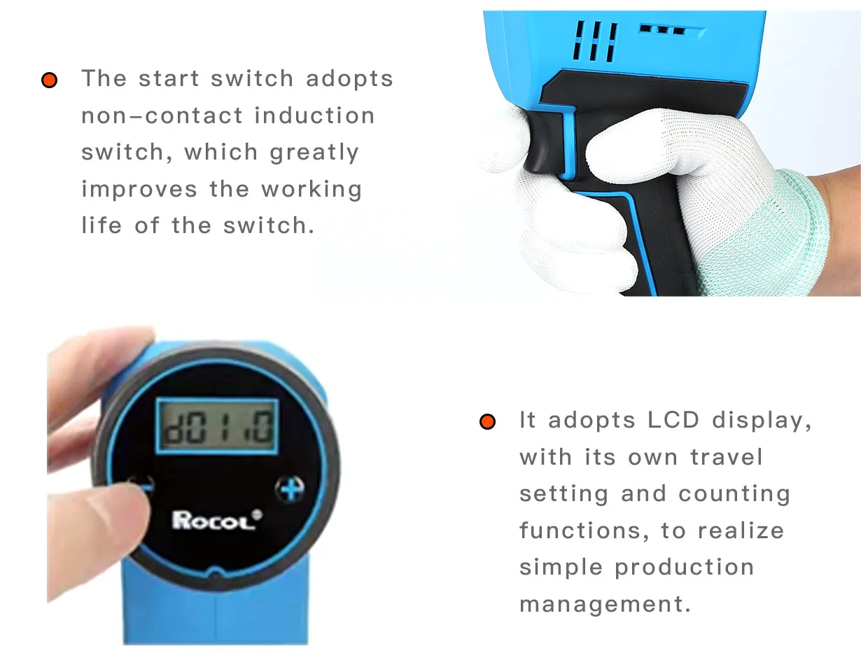 Rl-860 Li-ion Battery Brushless Battery Safe Led Working Lighting Rivet ...