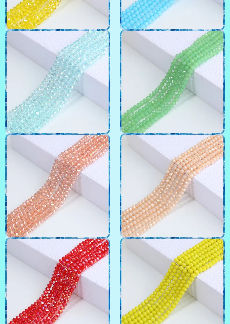 Jc Crystal Hot Selling High Quality Crystal Rondelle Beads Jewelry ...