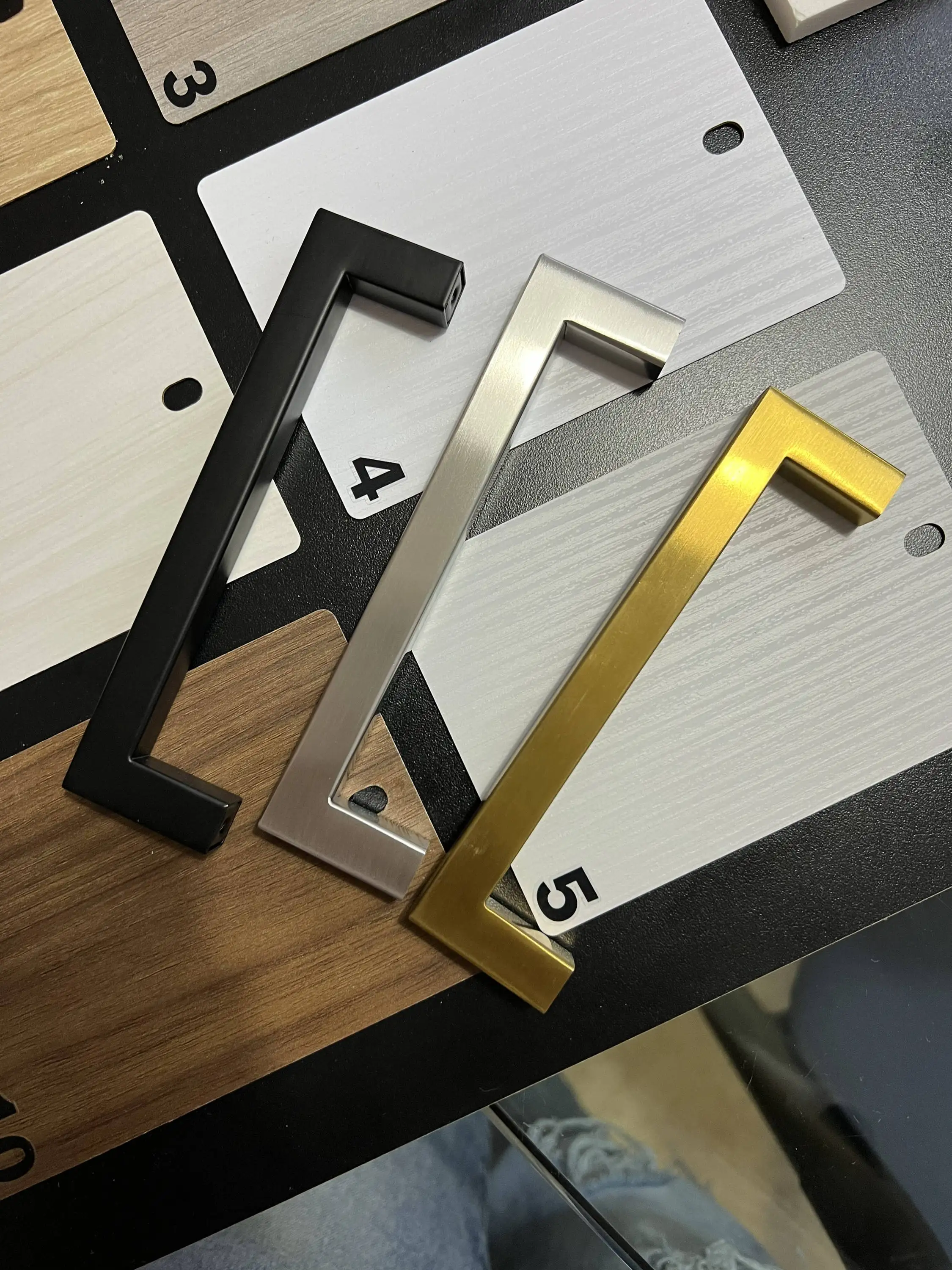 Cosin Decor D Shape Cabinet Drawer Pull Handles - Chrome