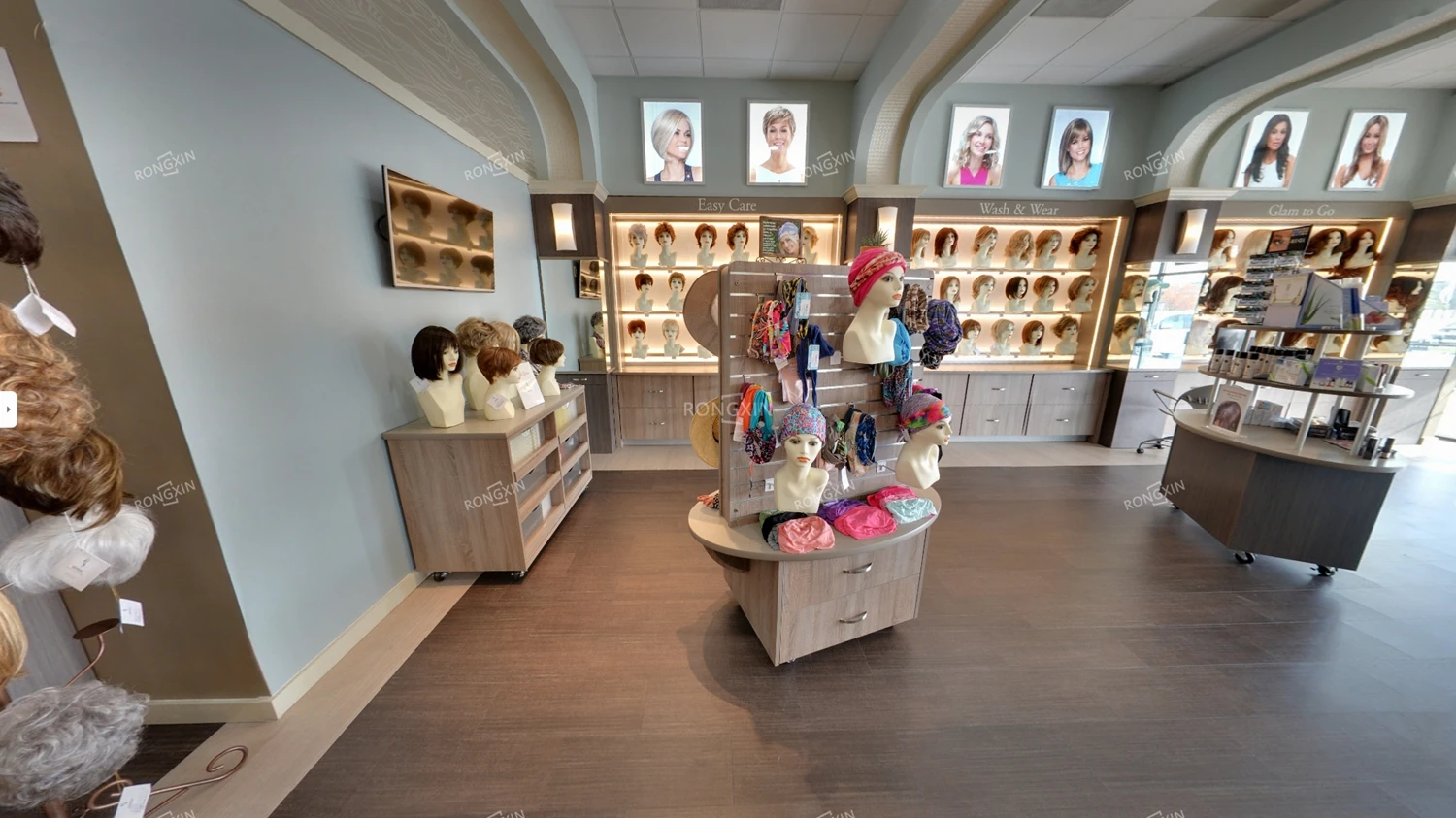 Optimize Wig Shop Display with Customized Retail Layout