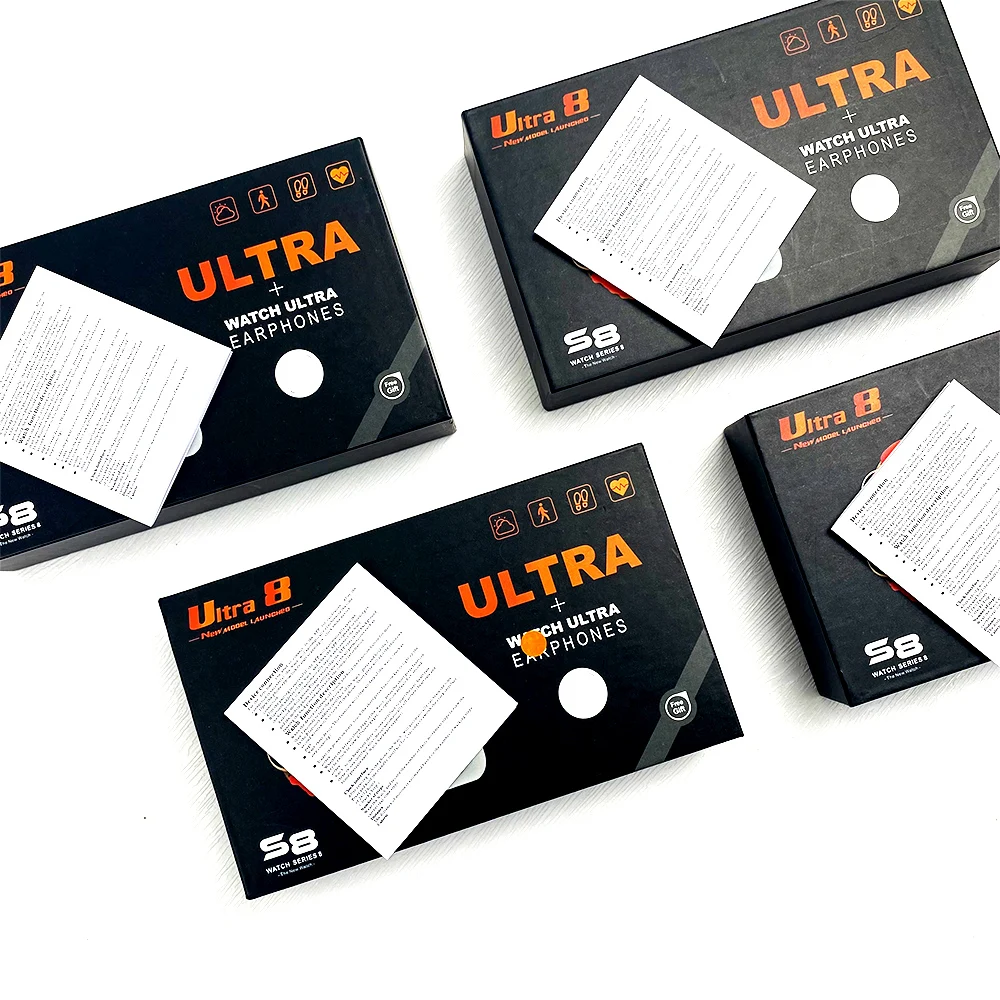 2023 S8 Ultra 8 Smart Watch And Earbuds Pro 4 2 In 1 Wireless Smart ...