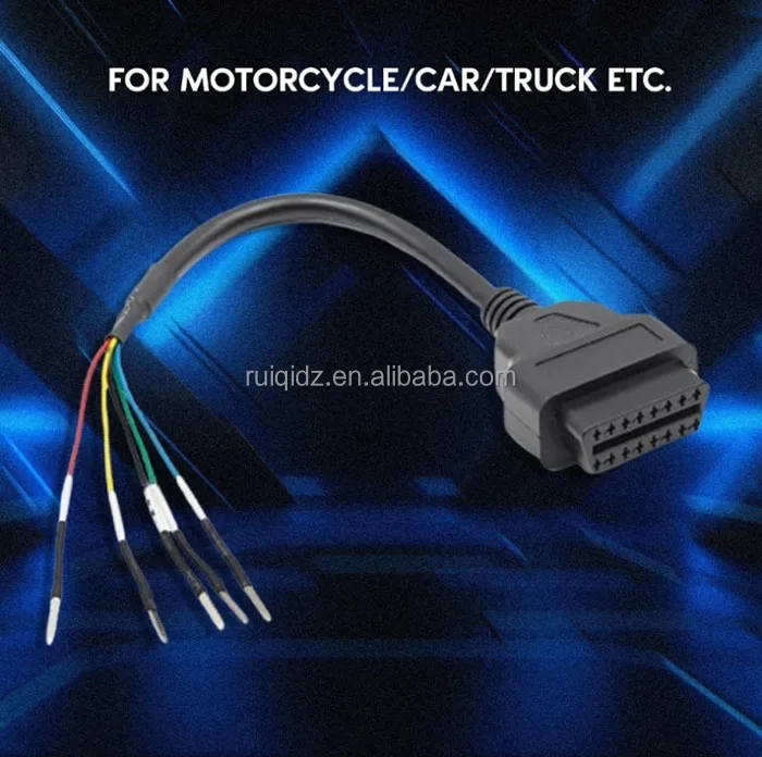 16pin Jumper Tester Connector OBD OBD2 Female K Line Can Line Universal ...
