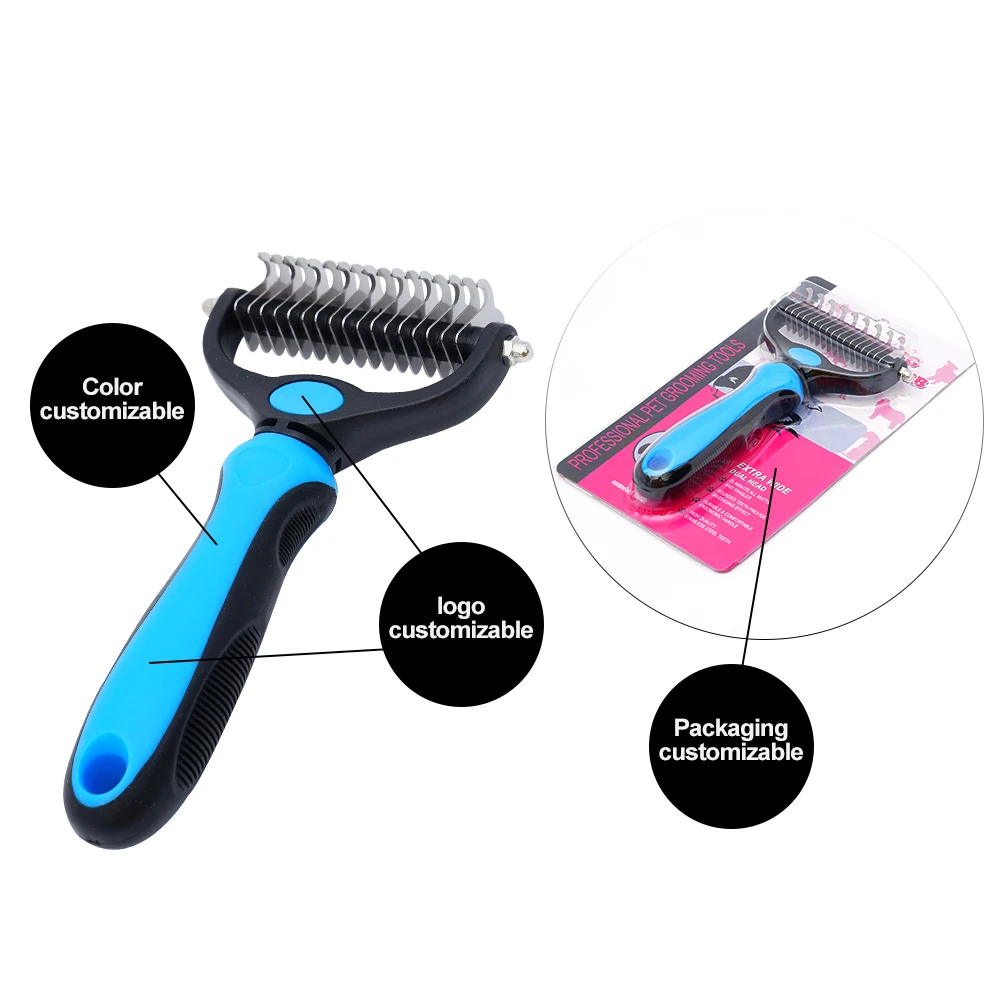 Own The Patent Cat & Dog Double-sided Hair Dematting And Deshedding ...