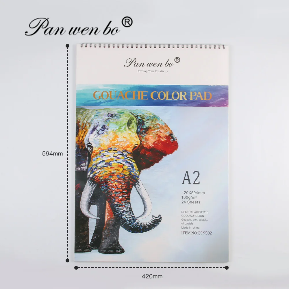 Watercolor Painting Paper Oem Customized Logo 160gsm 24 Sheets A2 A3 A4 ...