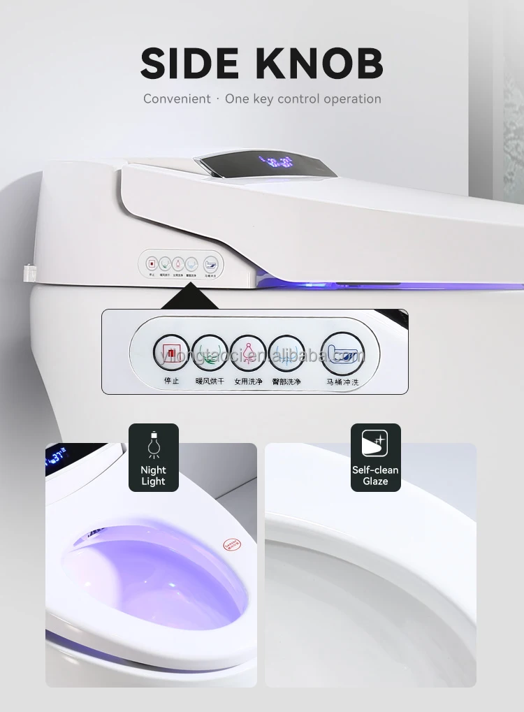 Popular Sanitary Ware Floor Mounted Intelligent Toilet Bowl Automatic ...