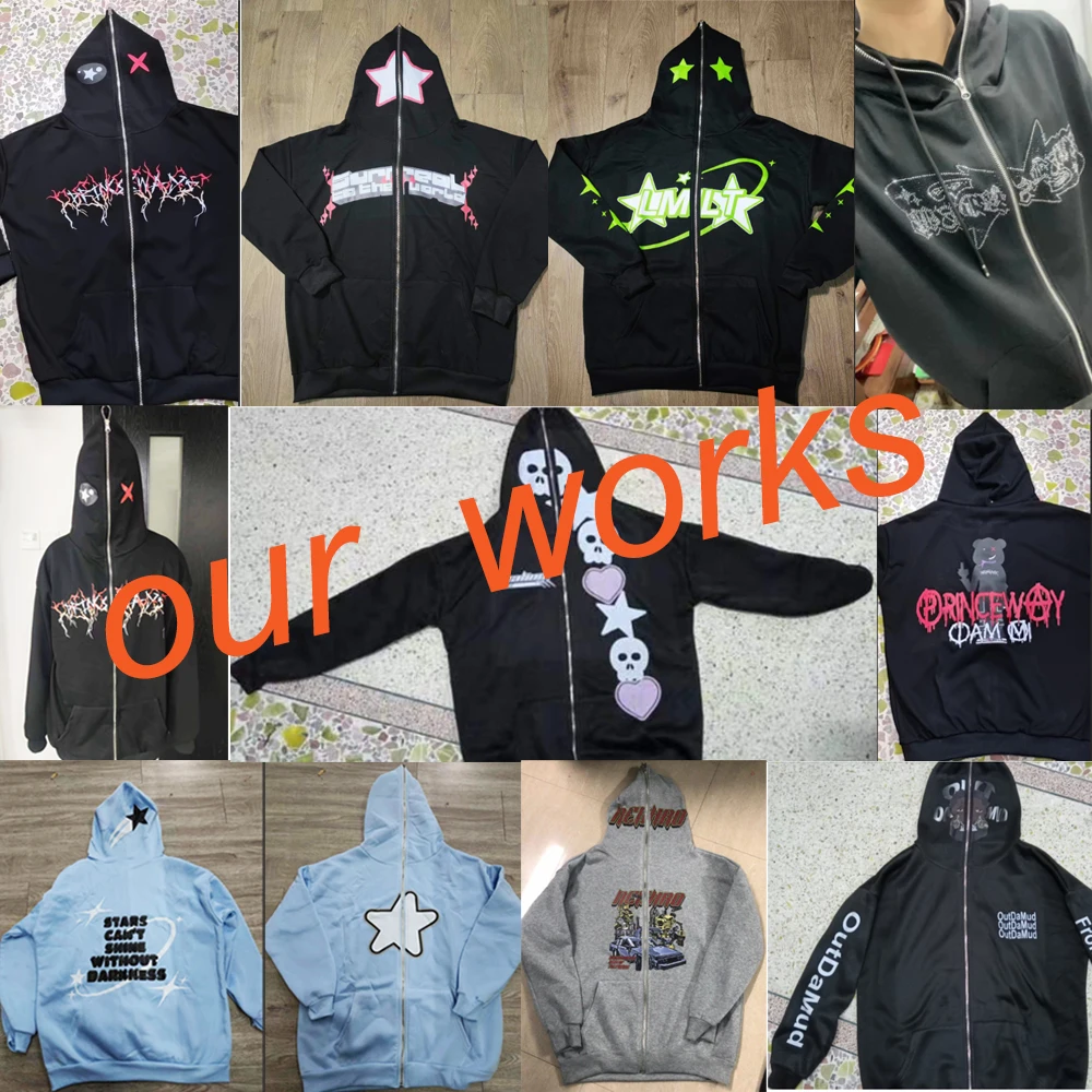 Hot Sale Zip Hoodie Over Face Fleece 3d Logo Puff Print Bulk ...