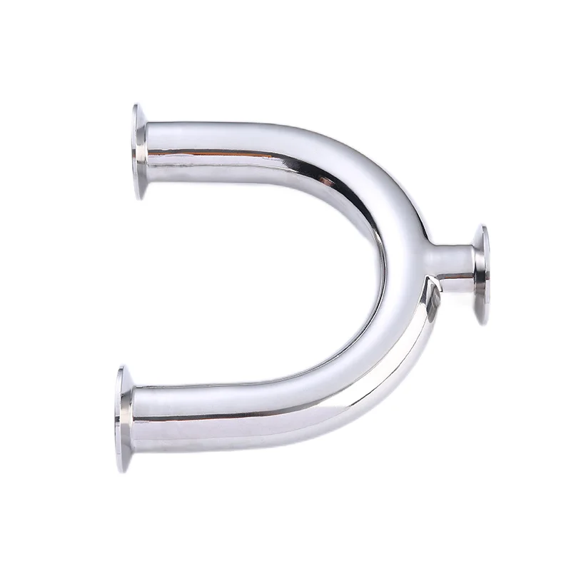 Sanitary Tee U-shape Quick-fit Clamped 304 316 Stainless Steel Fittings ...