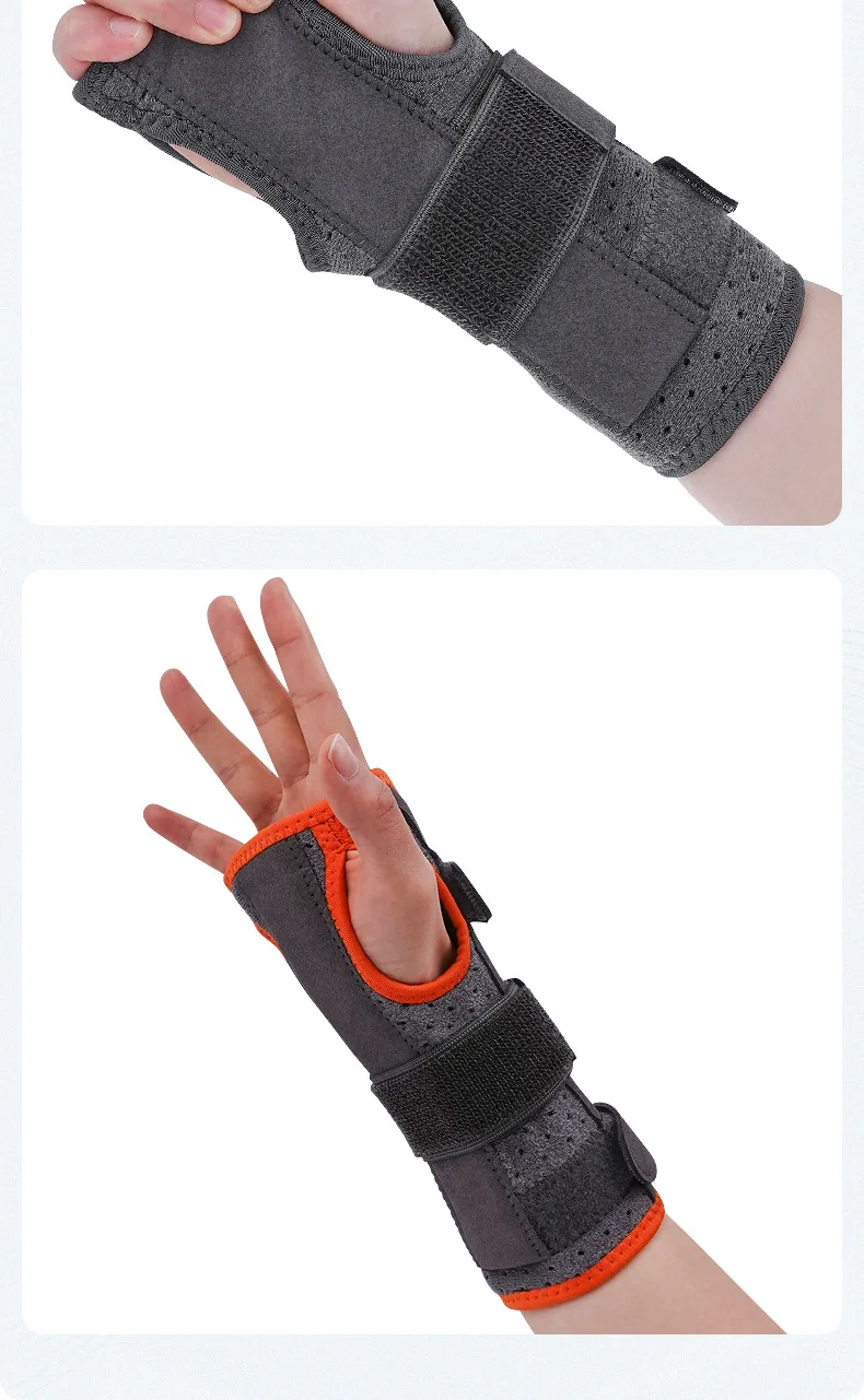 Carpal Tunnel Wrist Brace Night Sleep Wrist Support Removable Metal ...