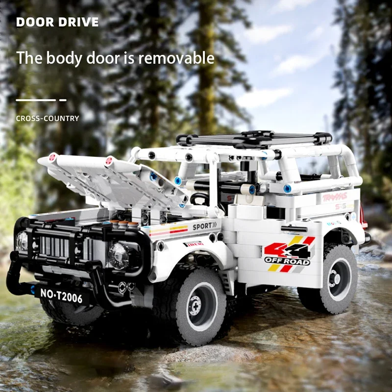 Gobricks High-tech Moc App Jeeps Compatible Off-road Car Bricks Kids ...