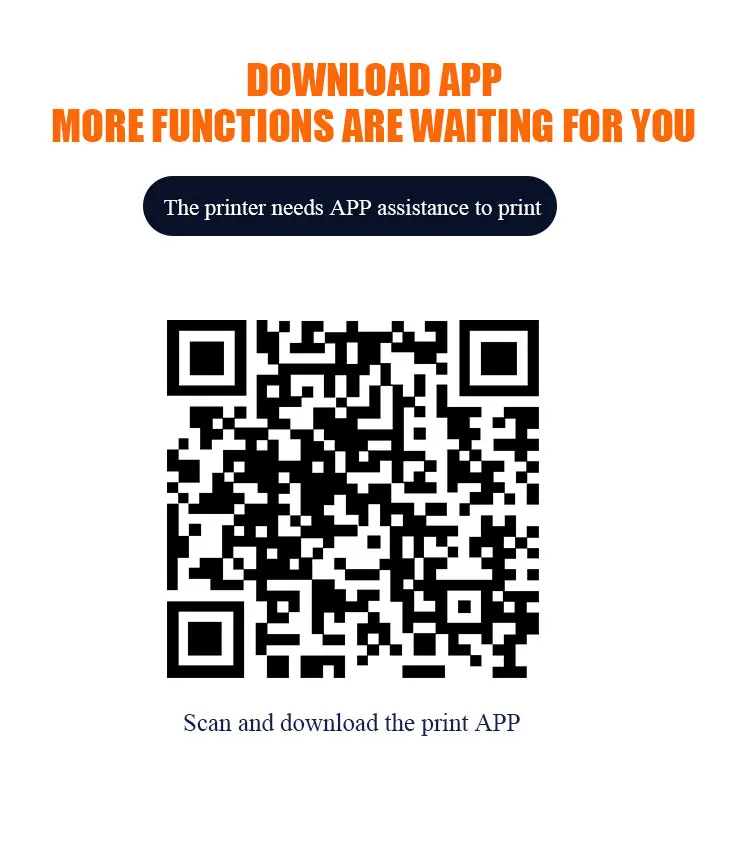 M05 Barcode QR Code Sticker Label Portable Printer