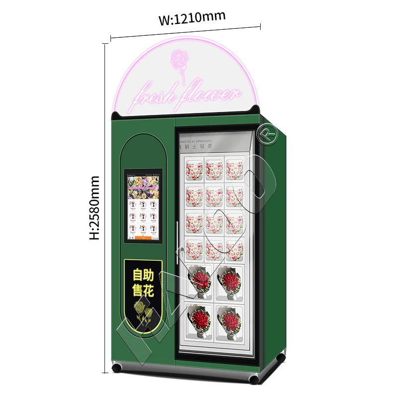 Haloo Vending Machine Supplier Mquina Expendedoras Hielo Florist ...
