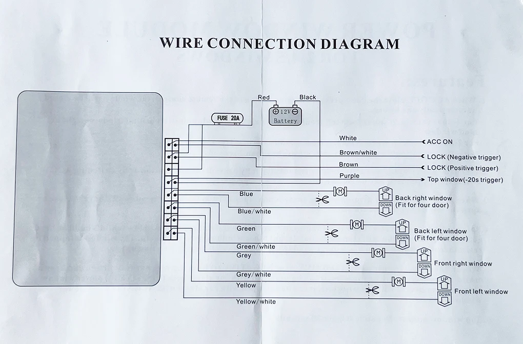 Universal Car Power Window Closer For Any Cars Auto Safety Power Window ...