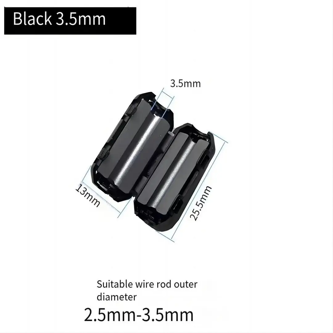 Anti-interference Magnetic Ring Noise Suppressor Cable Clip Emi Core ...