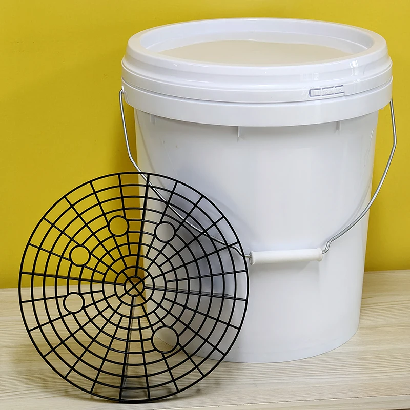 Car Wash Bucket 20L Plastic Bucket with air Filter Metal Handle with ...