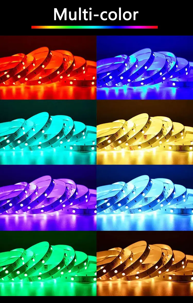 5050 Smd 220v 110v 100m Room Smart Flexible Led Bar Lights Waterproof ...