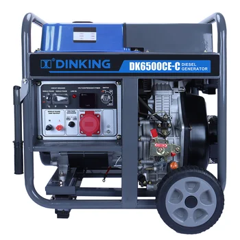 Dinking Diesel Generators 5000 Watts Open Generator Set Portable Power ...