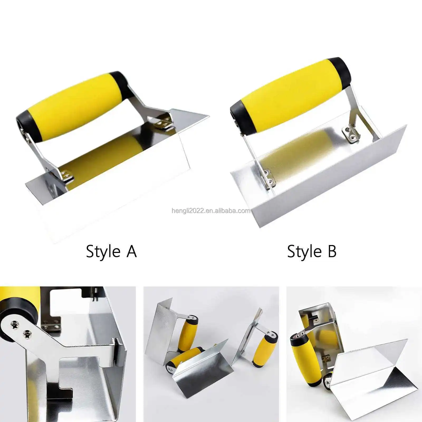 Drywall Corner Tool Steel with Handle Wall Repair Tool Flexible Putty ...