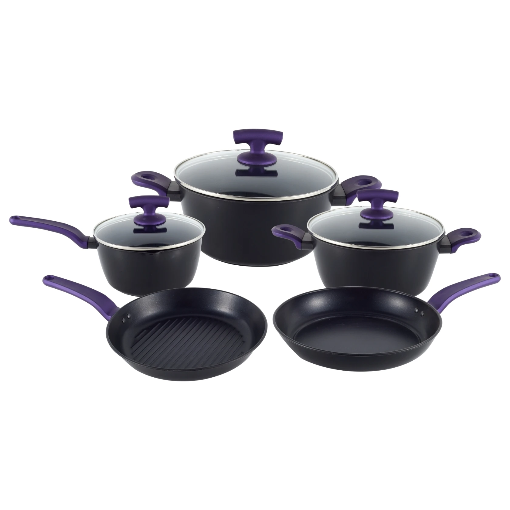 Life Smile Cookware Set Casserole Non Stick Cookware Set Low Moq Carote ...