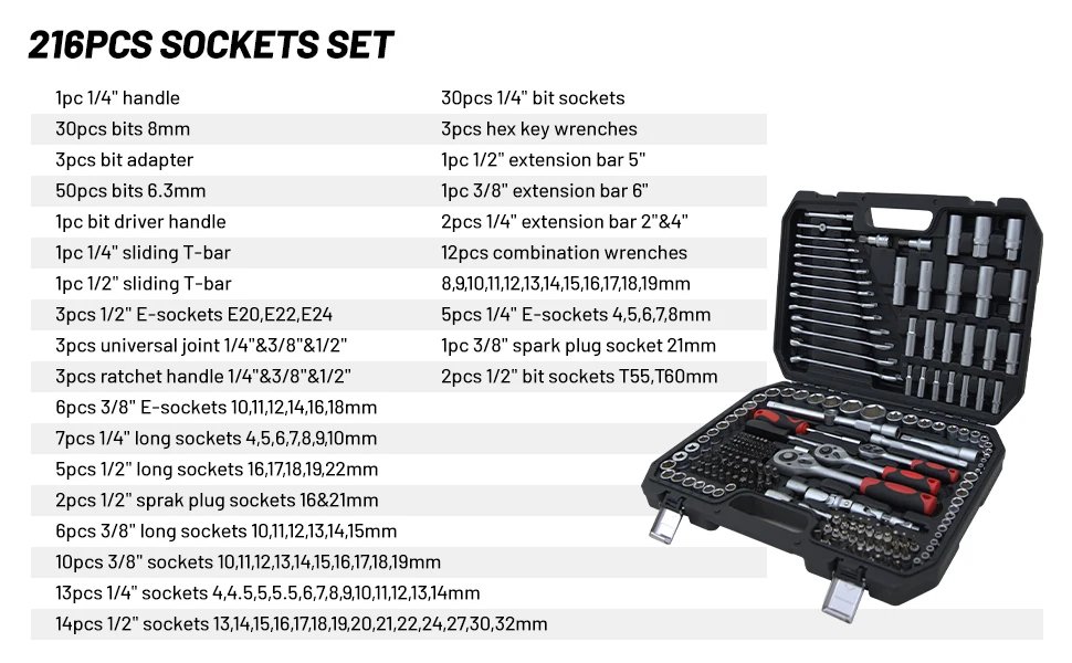 Wholesale 171pcs Socket Set - Durable Tool Kit for Auto Repair