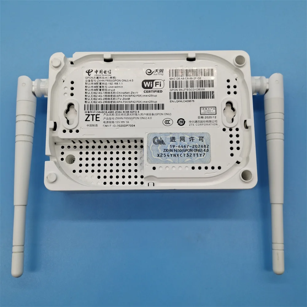 Zte F650 F650 V4.0 F650v4 2ge+2fe+2.4g Wifi 4ge+2.4g Wifi Gpon Xpon Onu ...