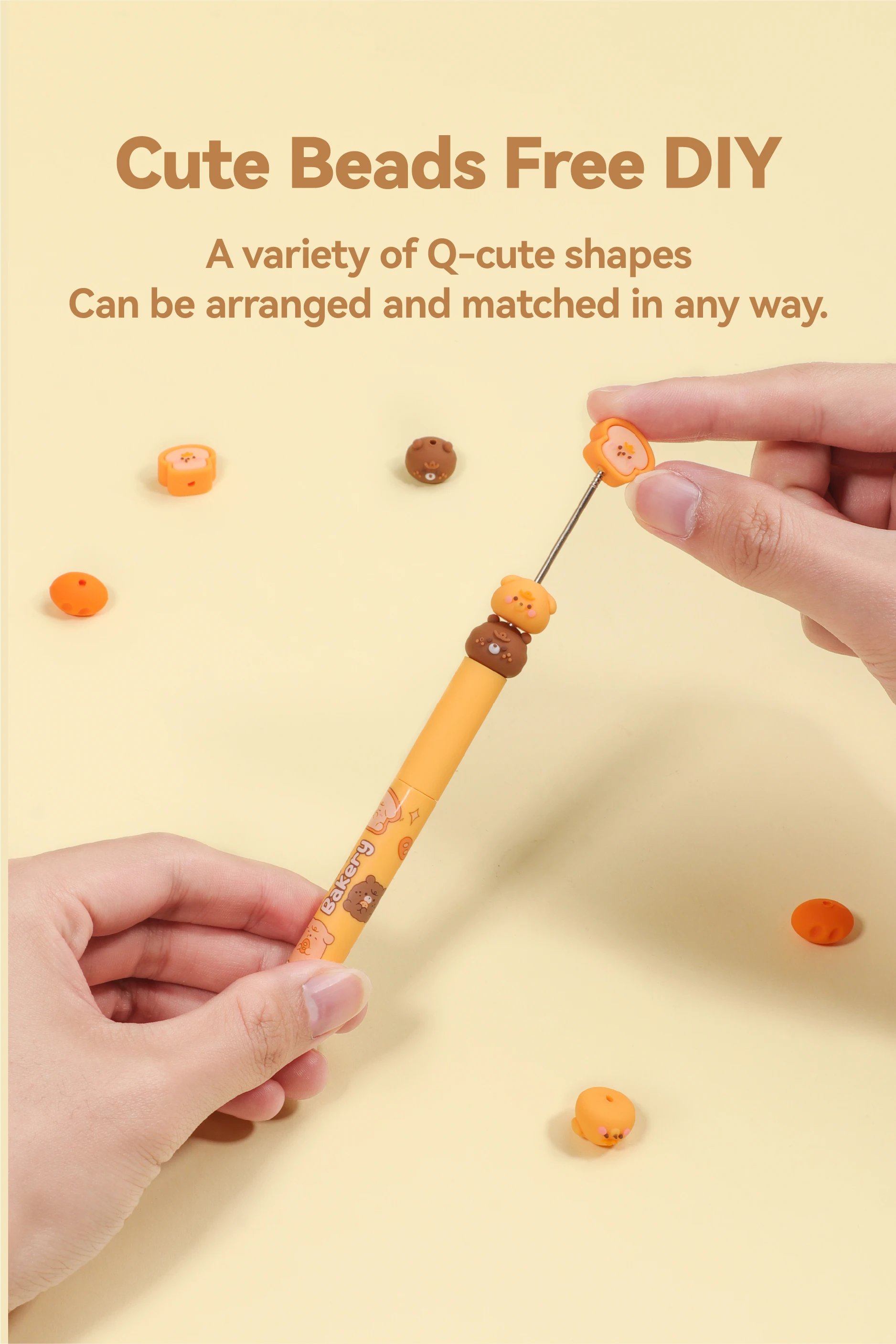 Kuki Creative Bread Shape Gel Pens for Students & Office