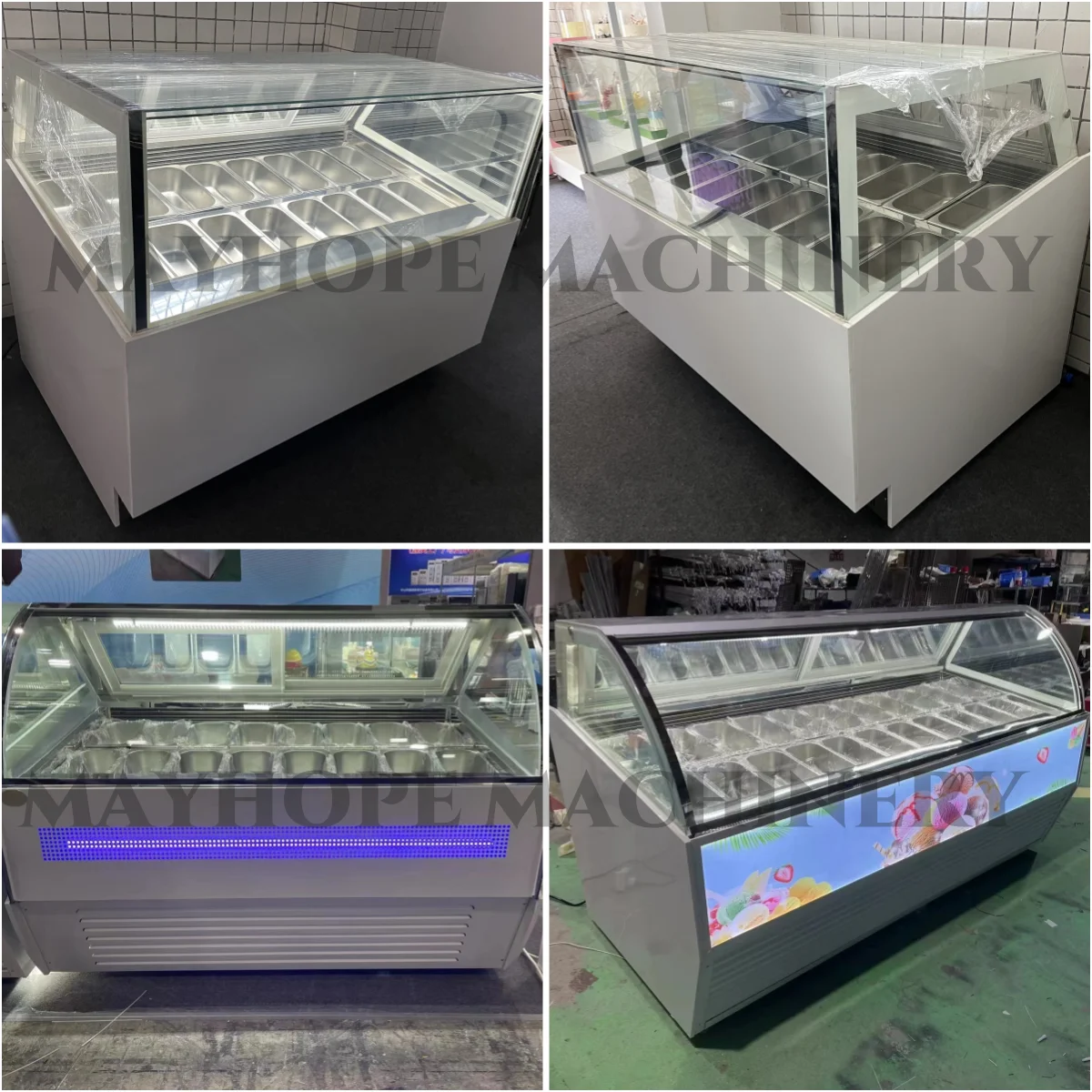 Efficient Ice Cream Display Freezer - Low Power Consumption