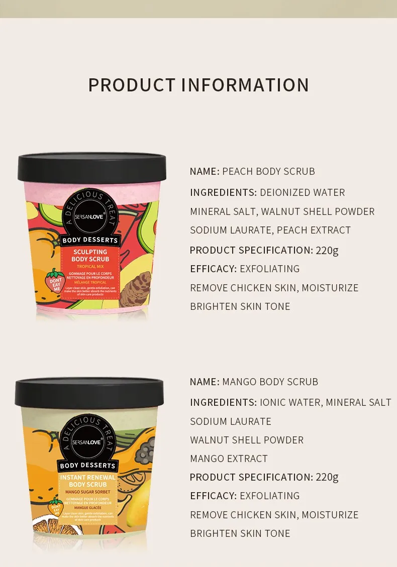 Salt Whitening Exfoliate Fruit Fragrance Scrub Body Whitening| Alibaba.com