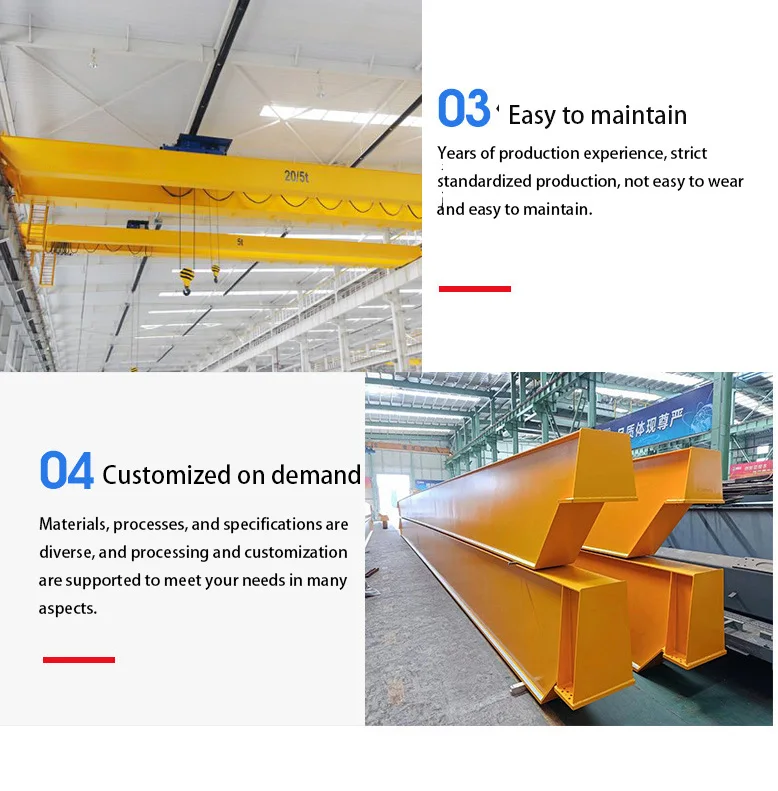 European Standard Double Girder Overhead Crane With Trolley Hoist And Open Winch Hoist - Buy ...