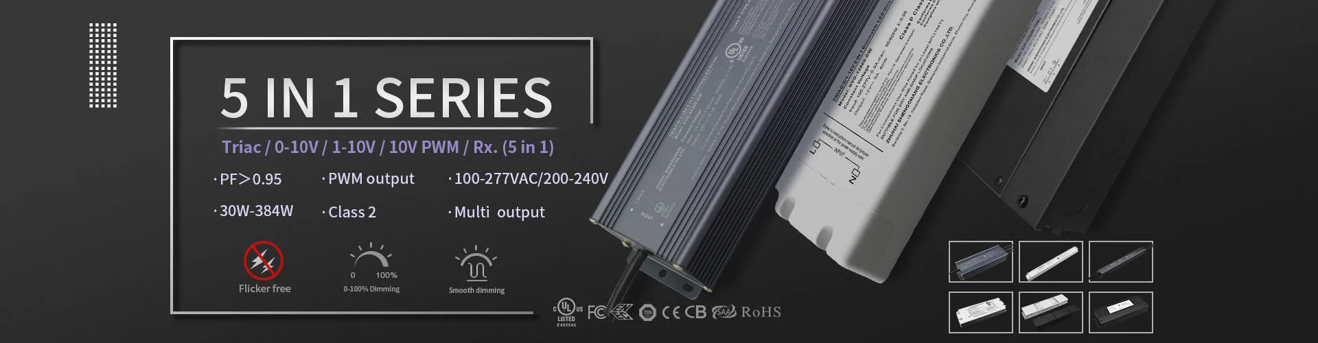 Intelligent LED Driver 12v 24v 36v 48v DMX Wifi Zigbee BLE