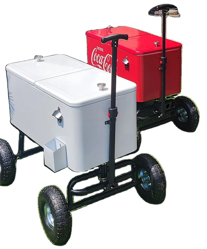 Ice Bucket Cooler Cart 80l Thermal And Cold Insulation Box Camping ...