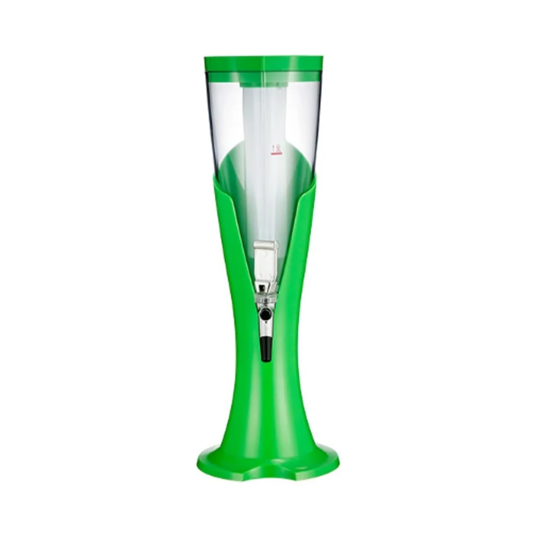 3 Liter Beer Tower Dispenser Yellow Color Drink Dispenser with Ice Tube ...
