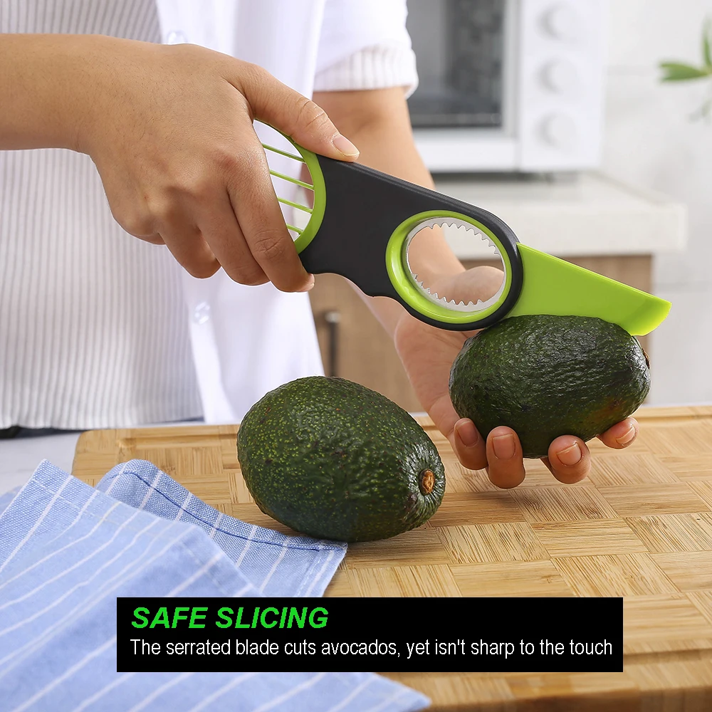 Kitchen Gadgets Avocado Knife Avocado Peeler And Slicer Stainless Steel ...