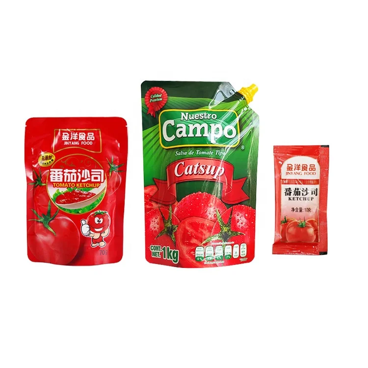 Custom Printed Hot Chili Mayonnaise Paste Condiments Bag