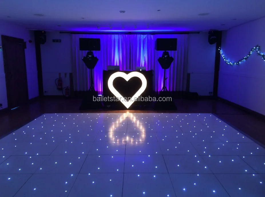 Portable Luminous White Color 4ftx4ft Diy Led Dance Floor For Wedding ...