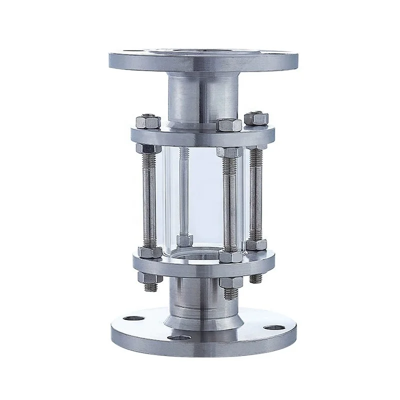 Stainless Steel Flange Connected Pipeline Sight Glass Tube Flange ...