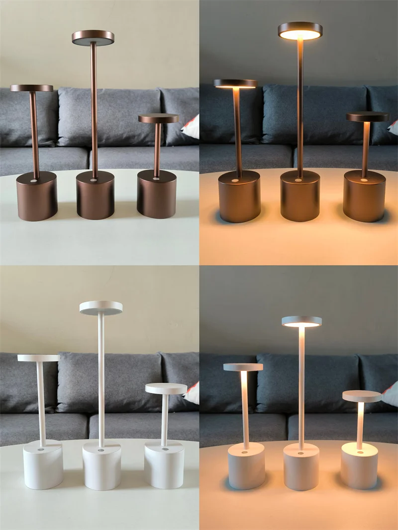 Modern Hotel Style USB Rechargeable Battery Desk Lamp