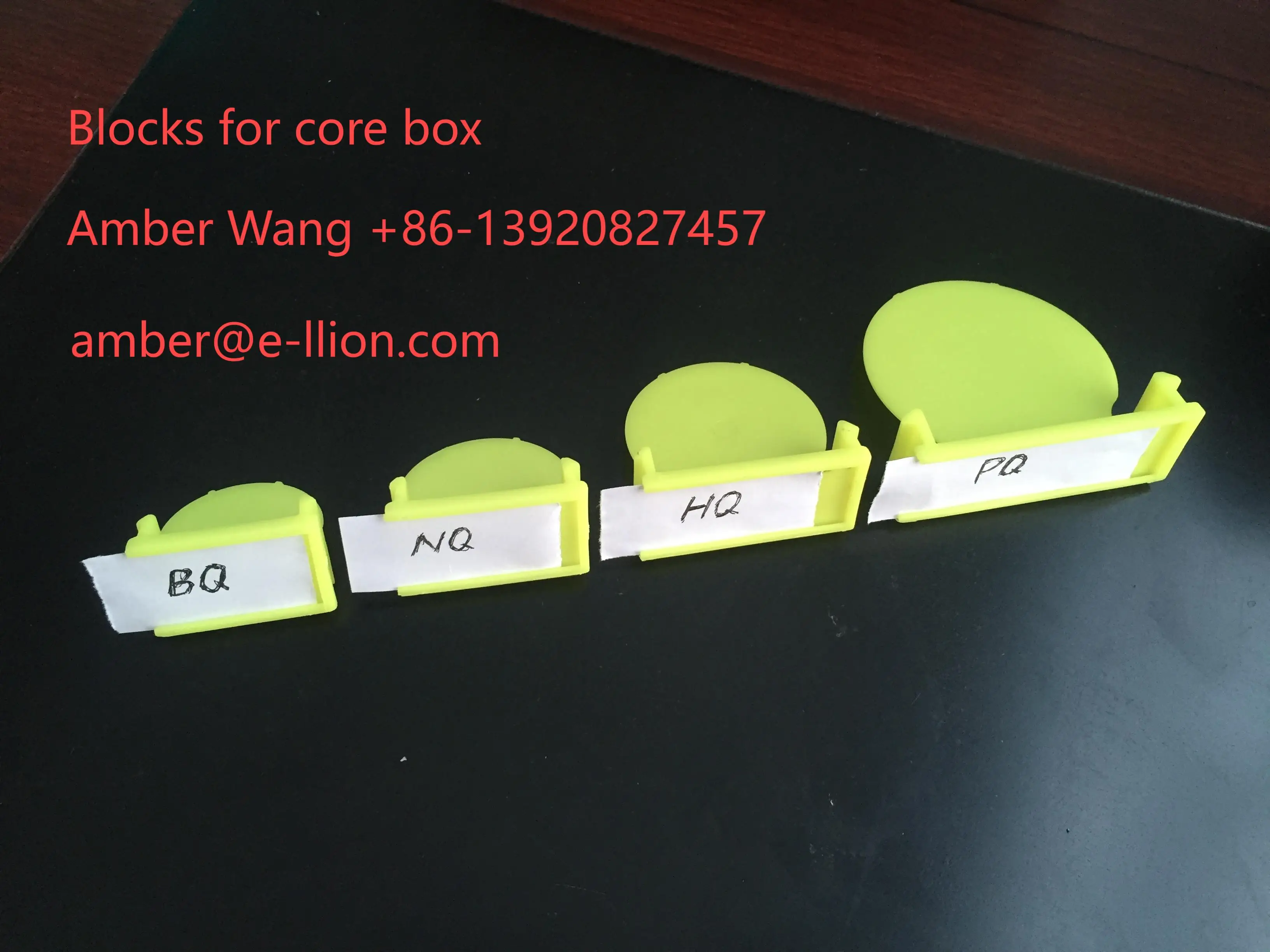 HQ PQ BQ NQ Plastic Core Drilling Mine Core Box Blocks Clapboard for ...