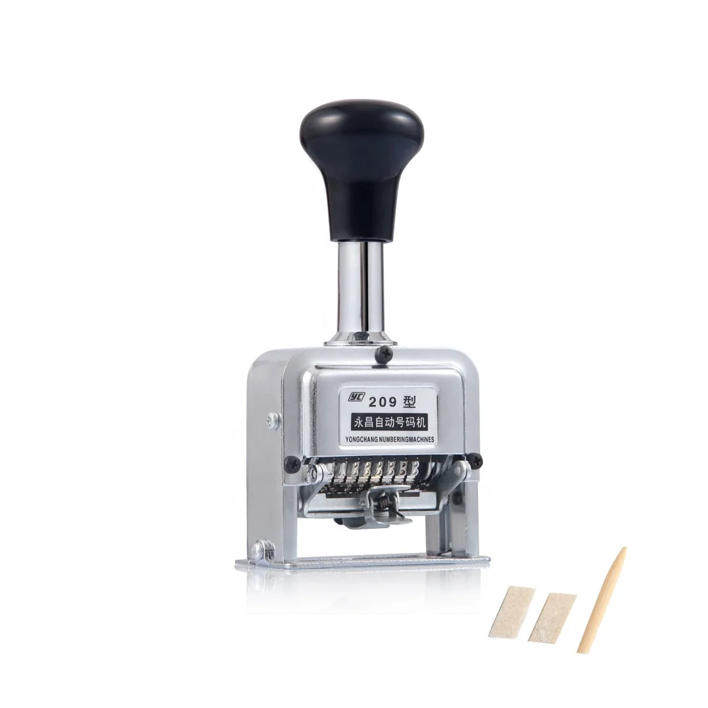 Diy Bank Finance Page Ink Stamp Automatic Numbering Machine For Auto ...