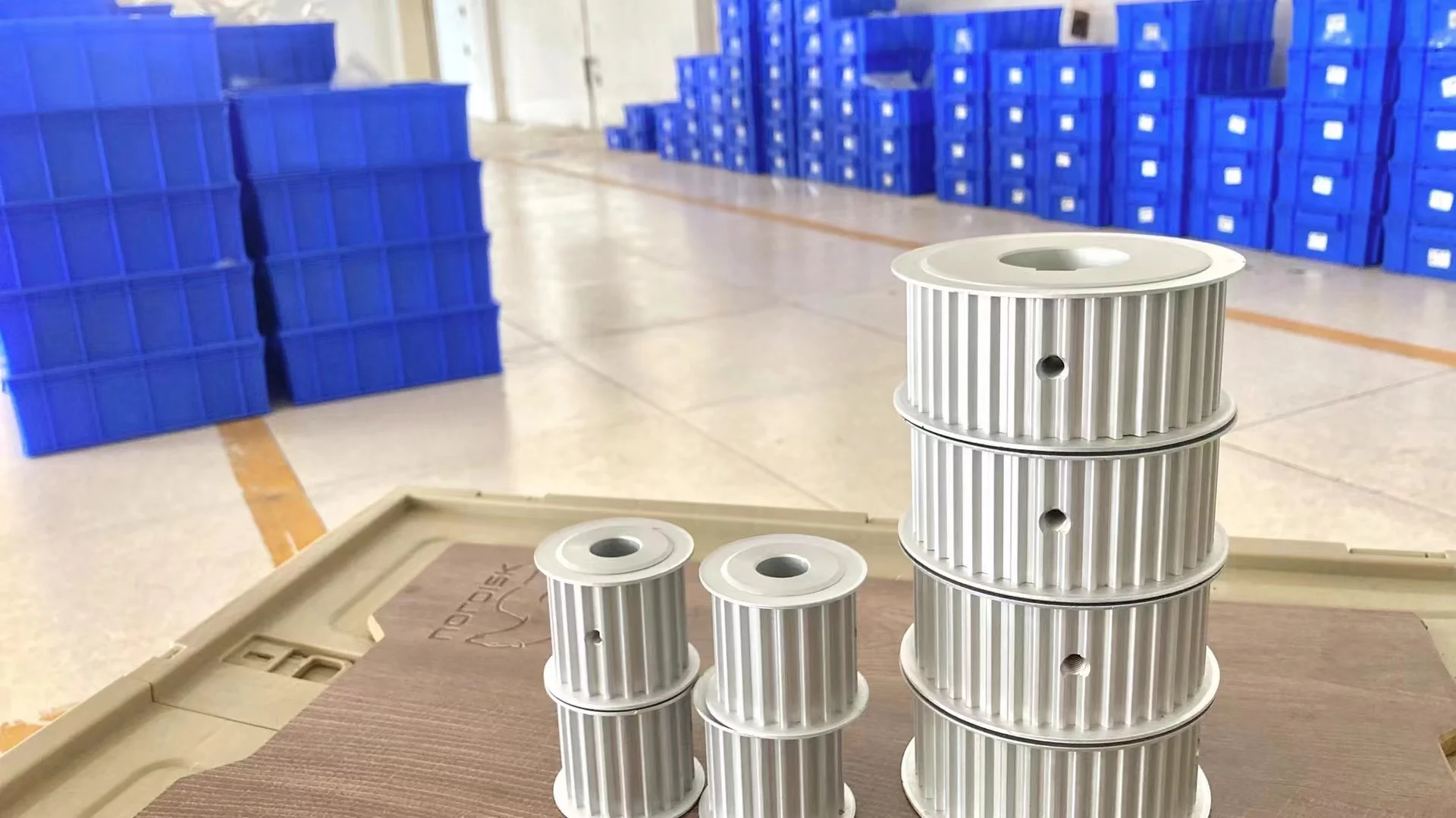 Time Belt Pulley Aluminum At5 Aluminum Pulleys Z19-at5-27bf 45 Gauge ...