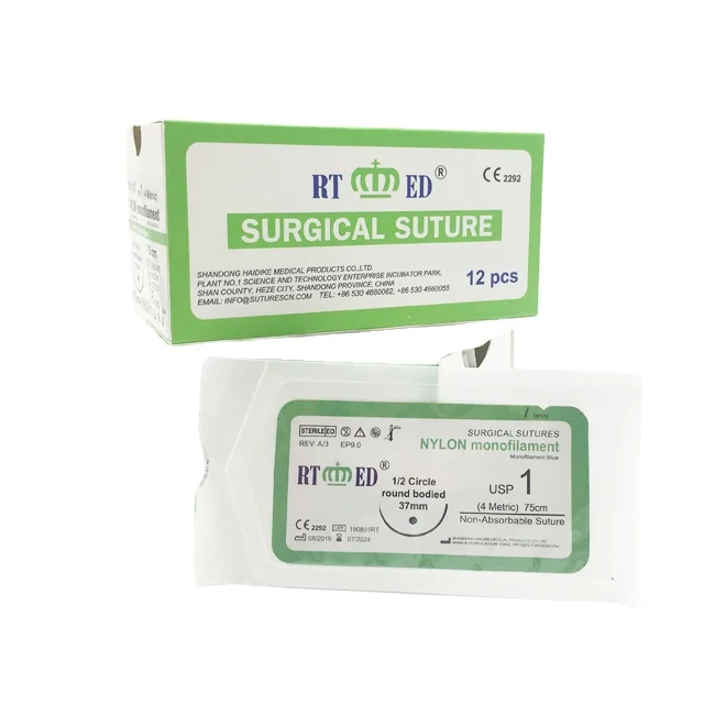 Surgical Supply Disposable Medical Nonabsorbable Surgical Suture Silk ...
