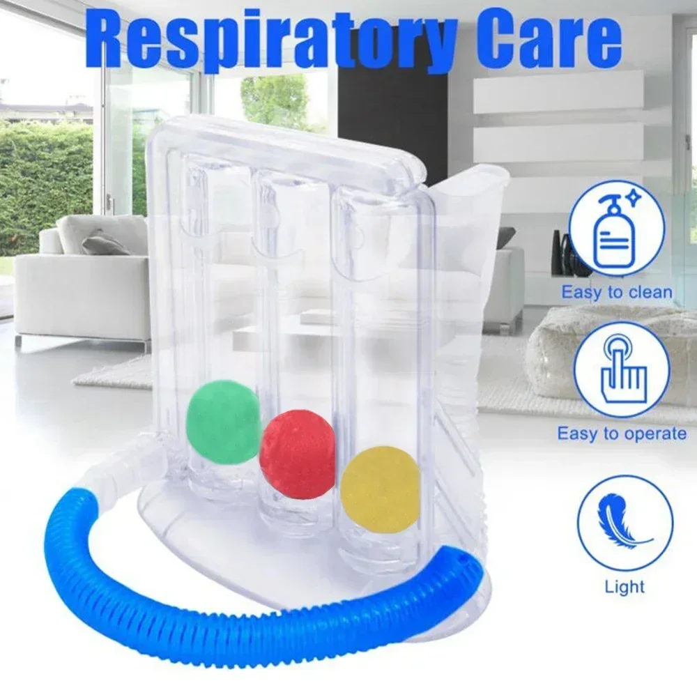 Respiratory Spirometry Lung Function Improvement Trainer With 3 Balls ...