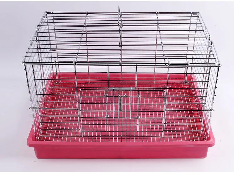 Rabbit Cage - Large Aluminum Silver Dutch Pig Guinea Pig Cage