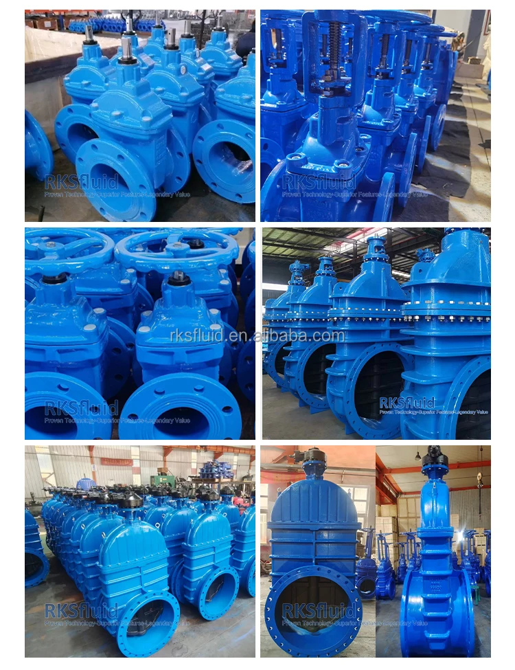 Handwheel Non Rising Stem Pn10 Pn16 Dn150 Soft Seal Resilient Seated ...