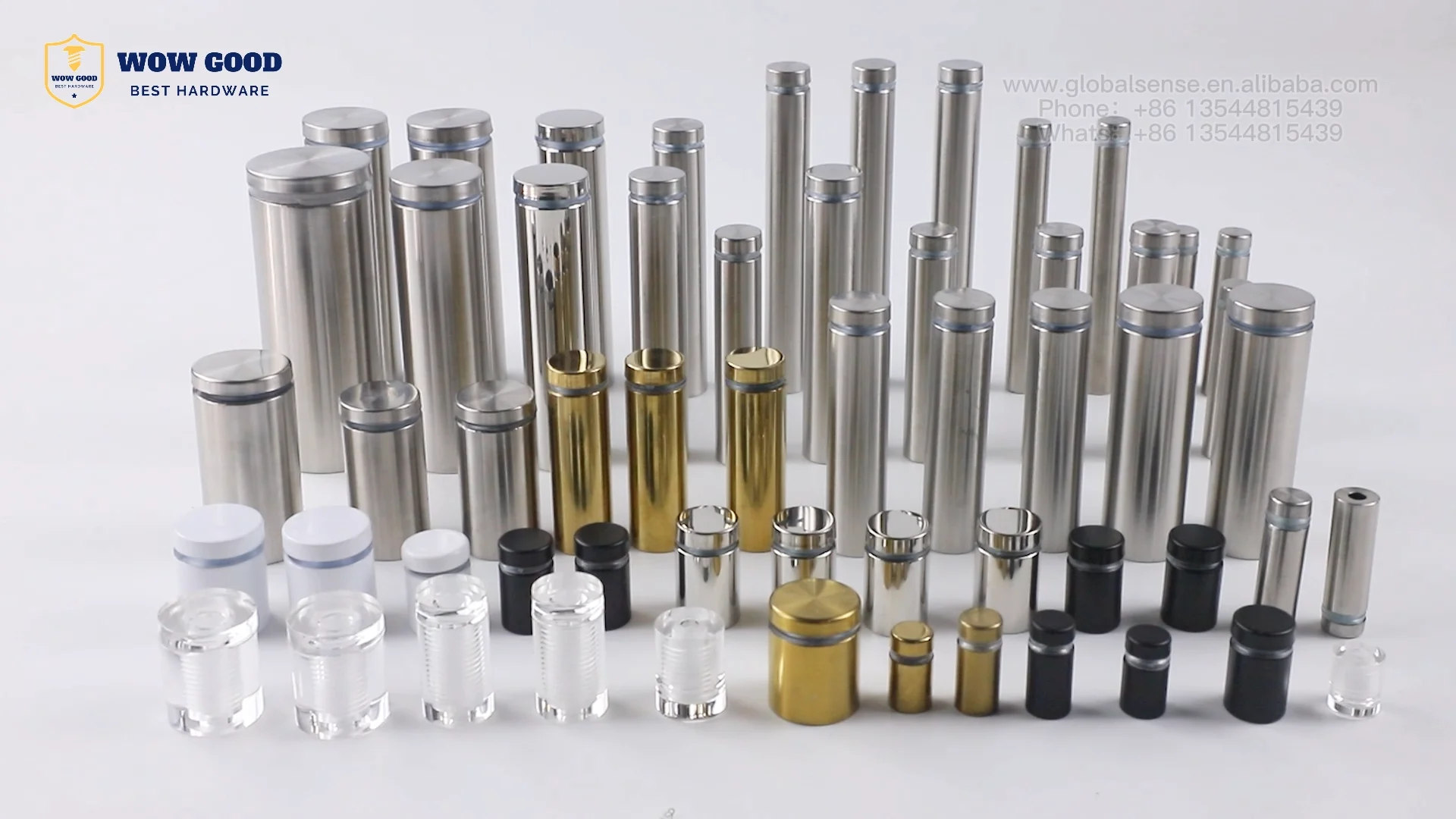 Wall Mounting Holder Mirror Glass Plastic Acrylic Standoff Advertising ...