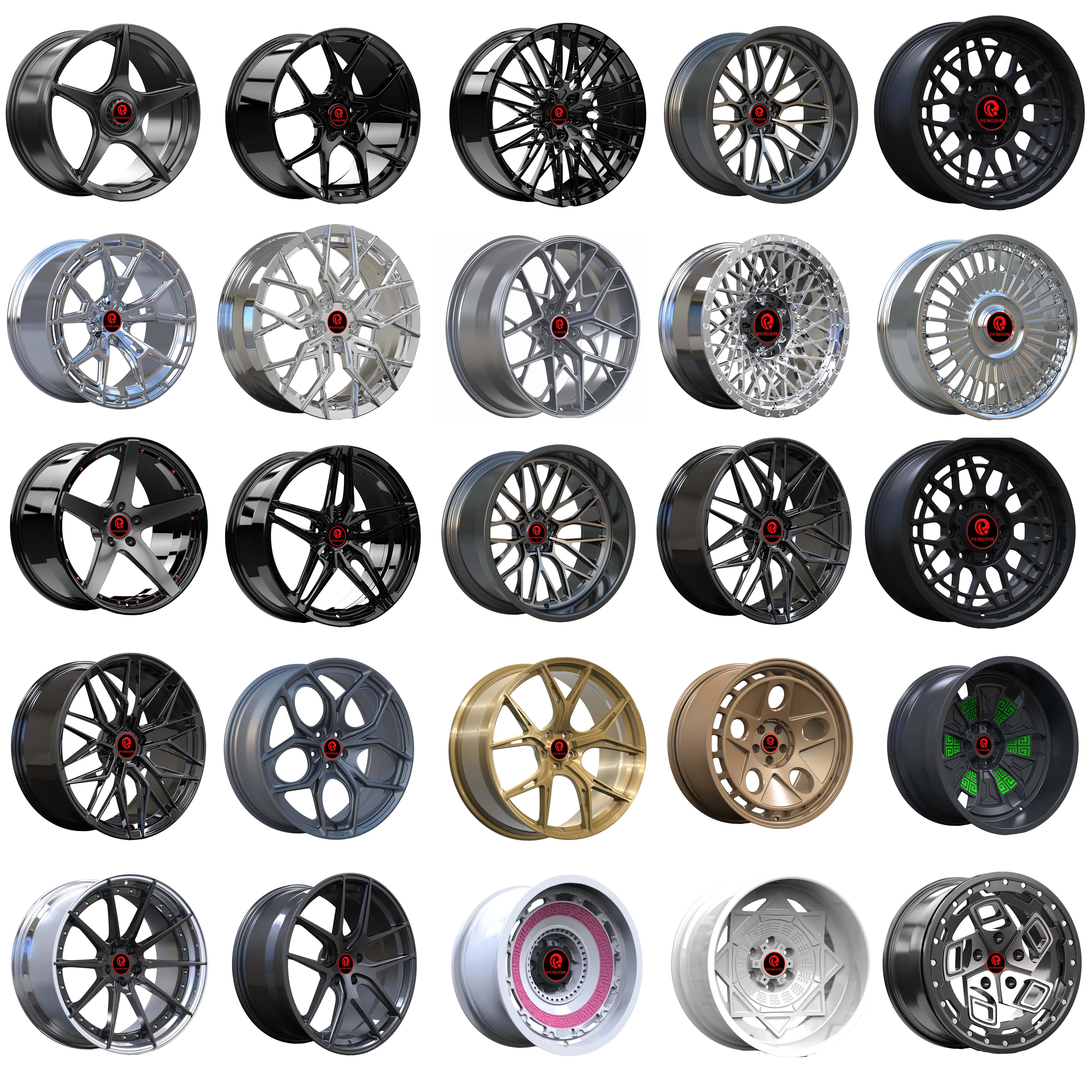Forged Wheels Alloy 5x112 5x120 5x114.3 5x1143 17 18 19 20 21 22 23 24 ...
