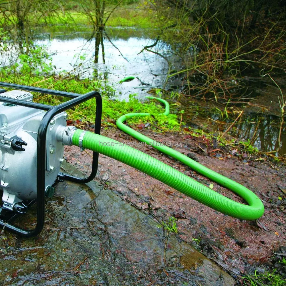 Pvc Heavy-duty Spiral Corrugated Suction Hose 3 Inch Water Pump Suction ...