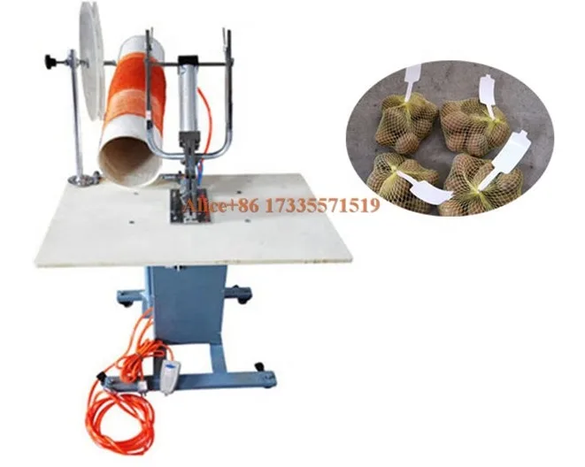 Auto Mesh Bag Netting Packing Machine / Supermarket Mesh Fruit Mesh Bag ...