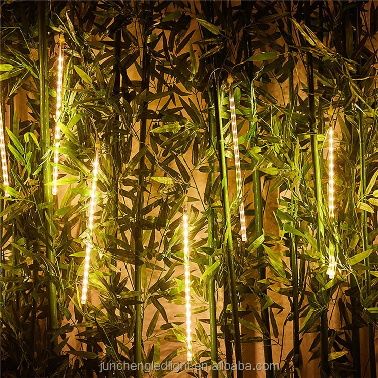 8 Tubes Meteor Shower String Lights For Outdoor Christmas Tree & Fairy ...